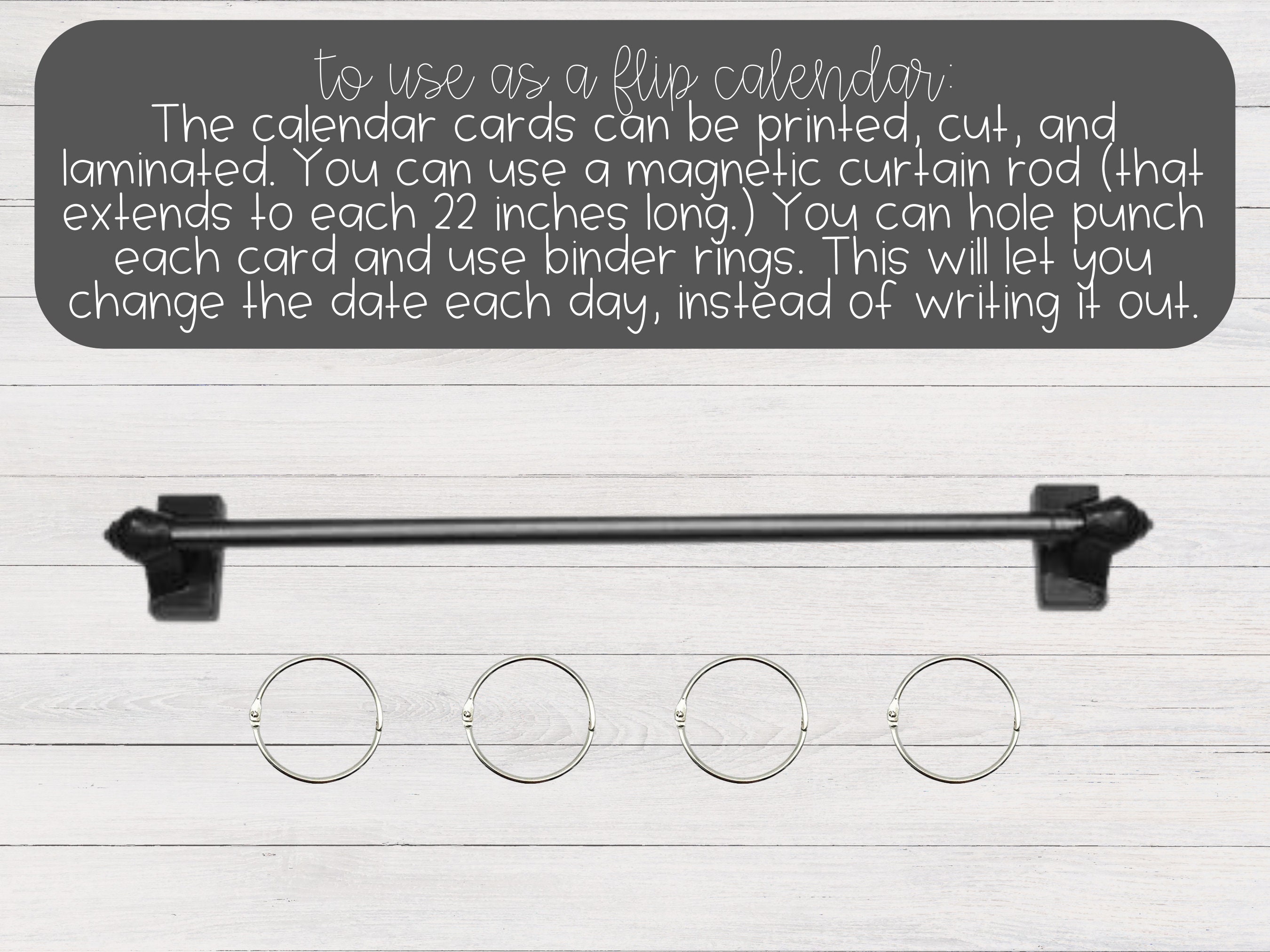 Black and White Flip Calendar Black and White Classroom - Etsy