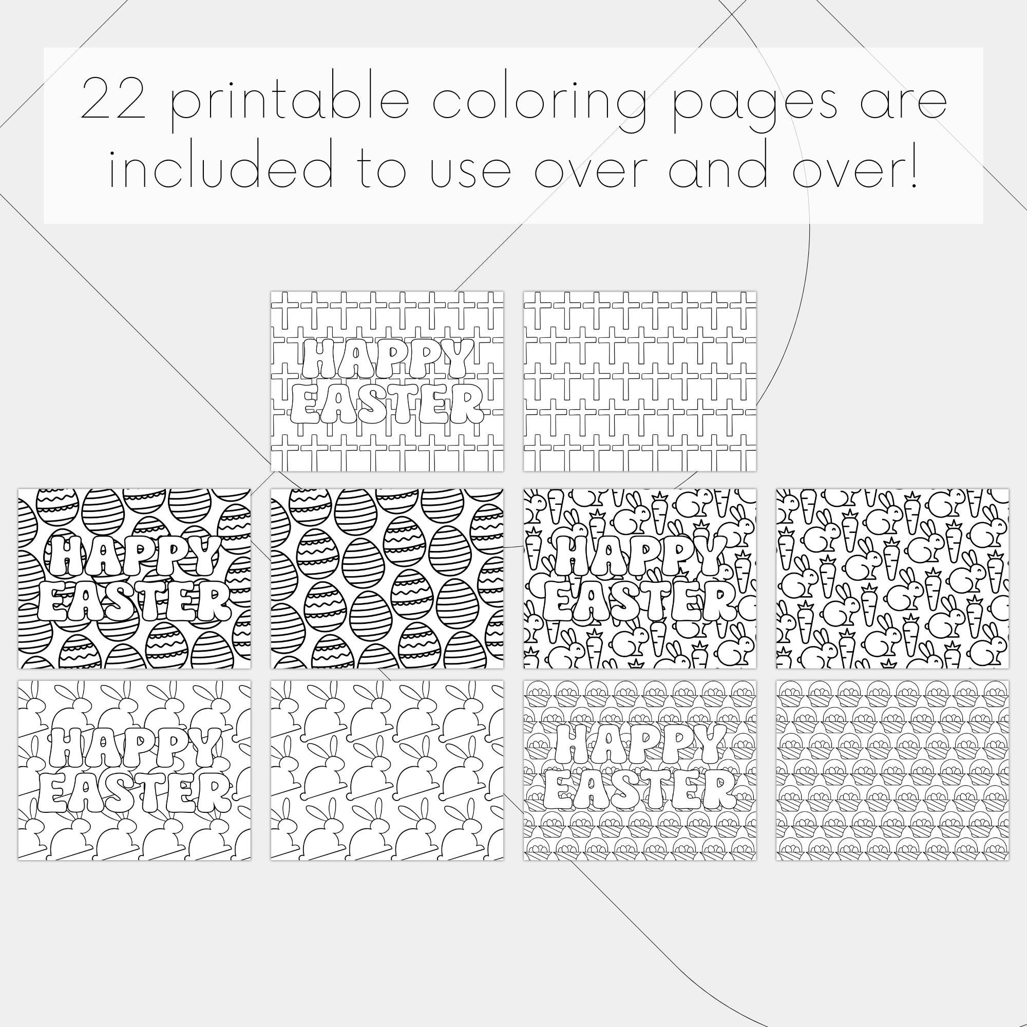 Printable Easter Coloring Pages for Easter | Groovy Easter Coloring ...