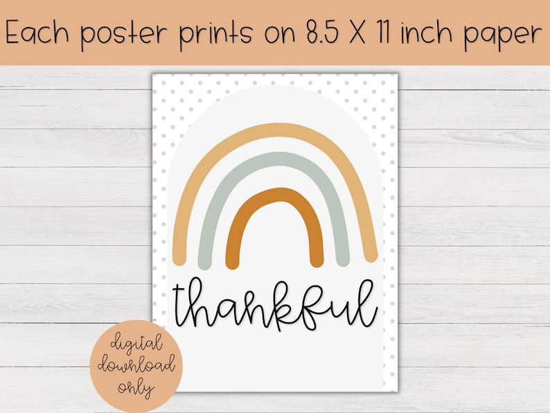 Thanksgiving Classroom Posters Thanksgiving Classroom Decor - Etsy
