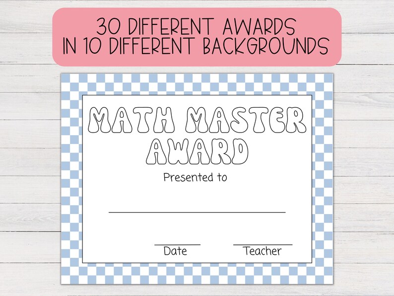 Retro End of the Year Awards Classroom Awards, Retro Classroom Decor ...