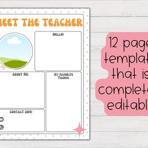 Editable Meet the Teacher Template | Groovy Meet the Teacher Template ...