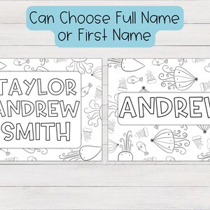 Personalized Coloring Page | Custom Coloring Pages, Name Coloring Page ...