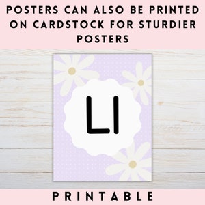Daisy Pastel Alphabet Posters | Pastel Classroom Decor, Retro Classroom ...