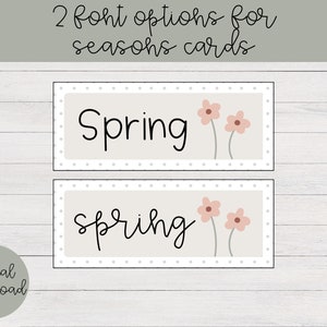 Boho Rainbow Seasons Labels | Classroom Seasons Labels, Boho Classroom ...