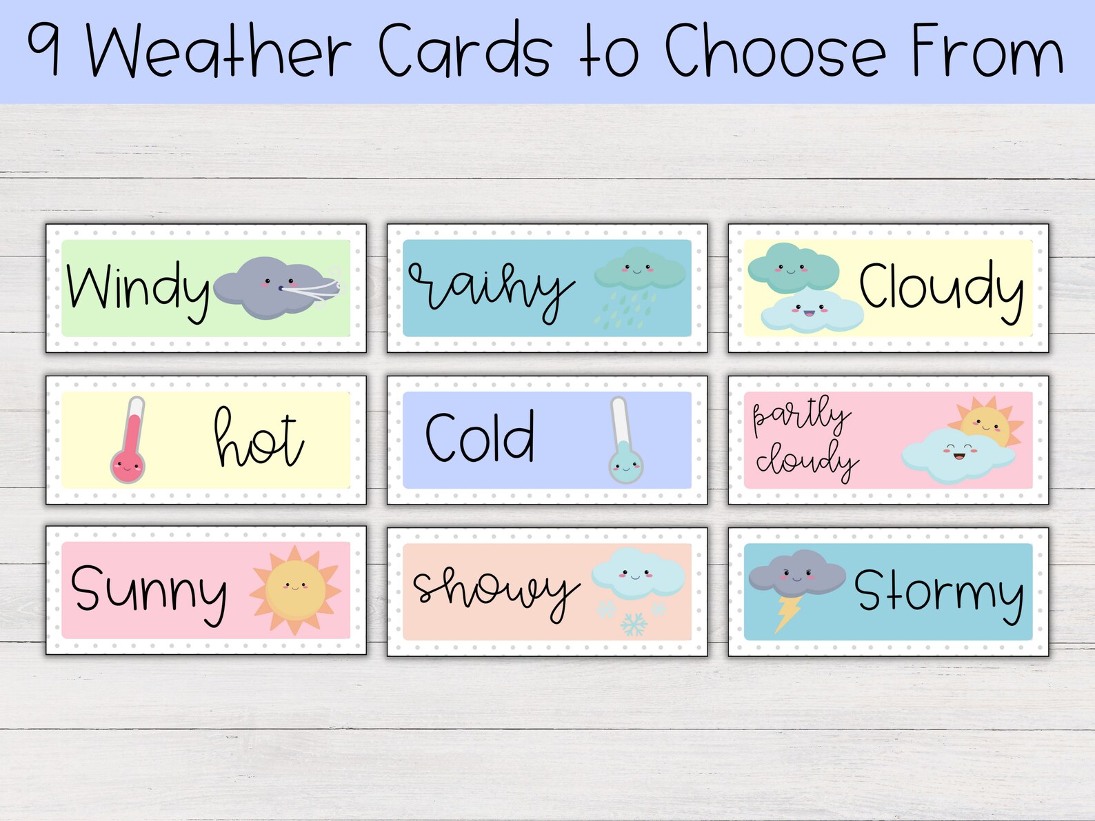Pastel Rainbow Weather Labels | Classroom Decor, Polka Dots, Pastel ...