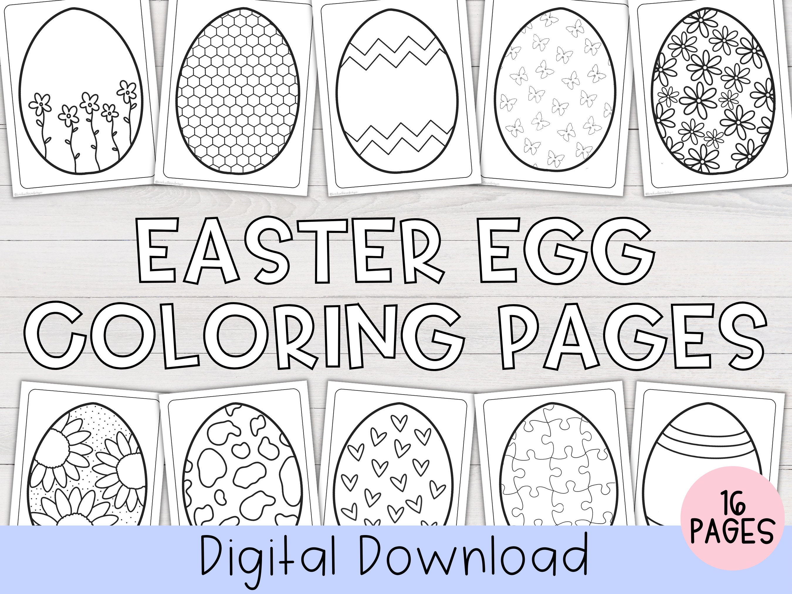 Printable Easter Egg Coloring Pages Easter Coloring Page, Easter ...