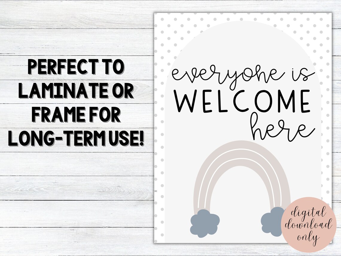 Boho Rainbow Motivational Posters Classroom Decor Classroom - Etsy