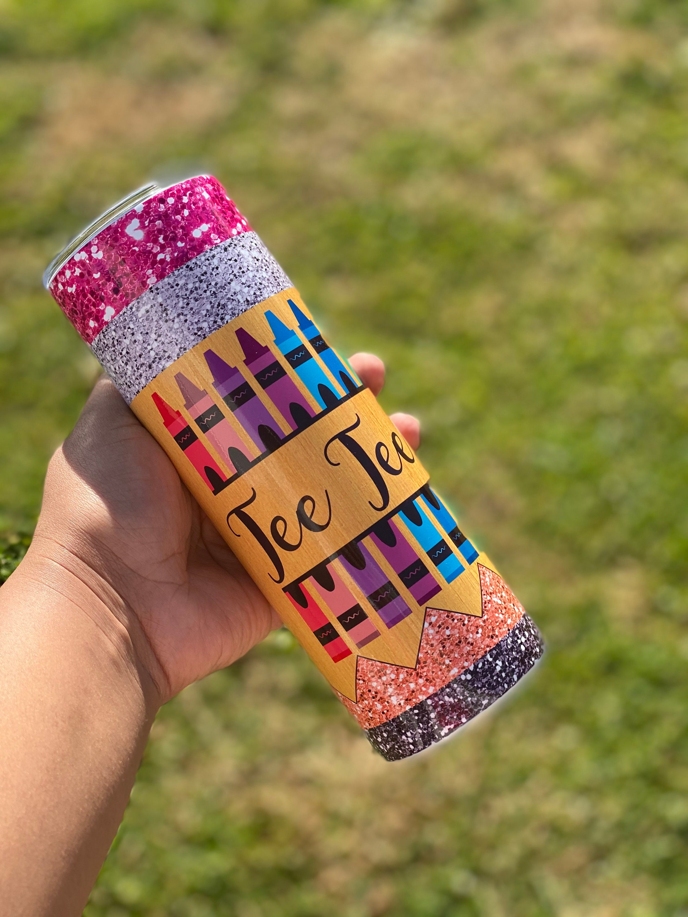 Teacher pencil tumbler Tumbler for teachers Pencil tumbler | Etsy