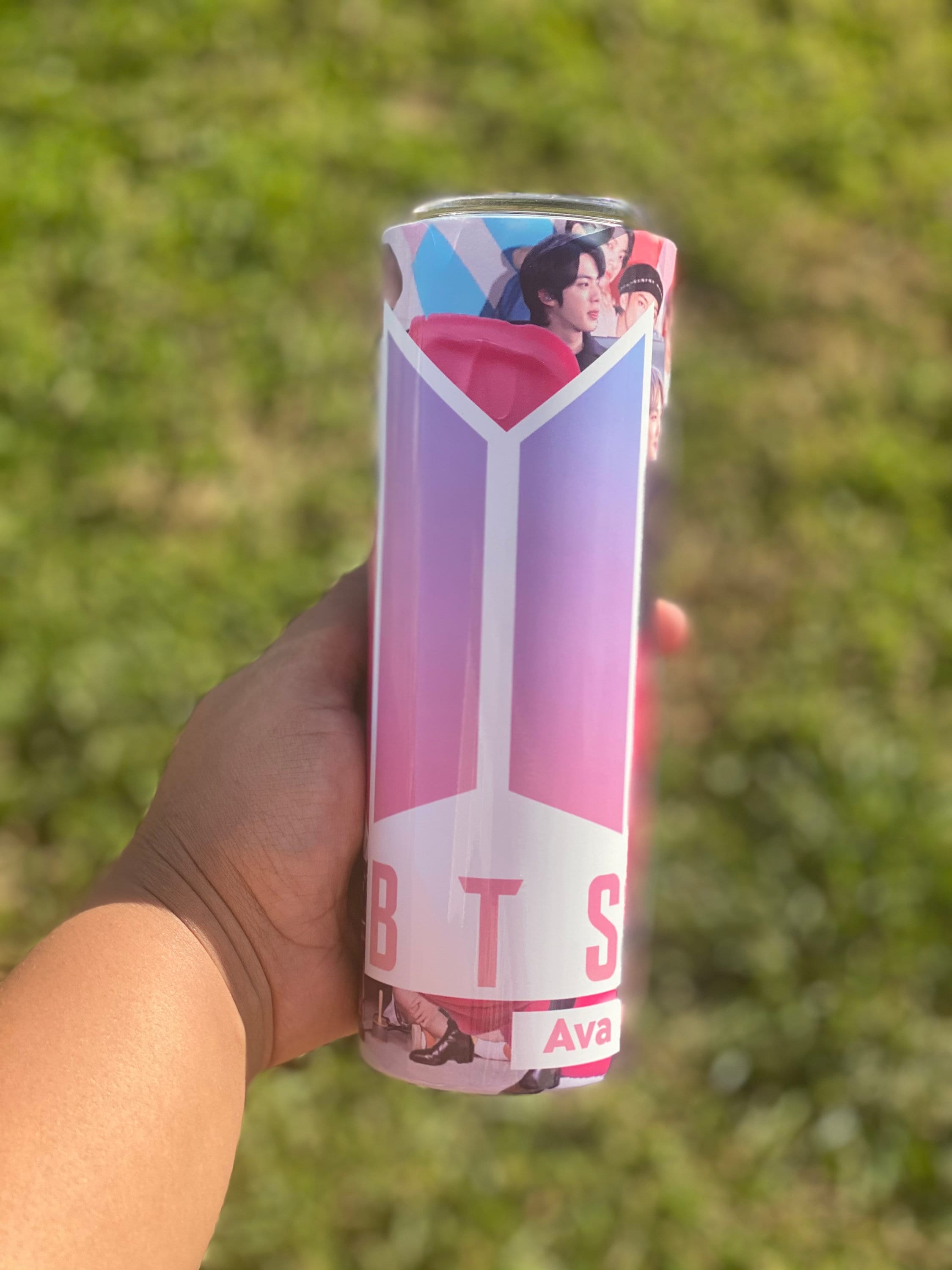 BTS Tumbler BTS Cup with straw BTS Merch bts gift ideas | Etsy