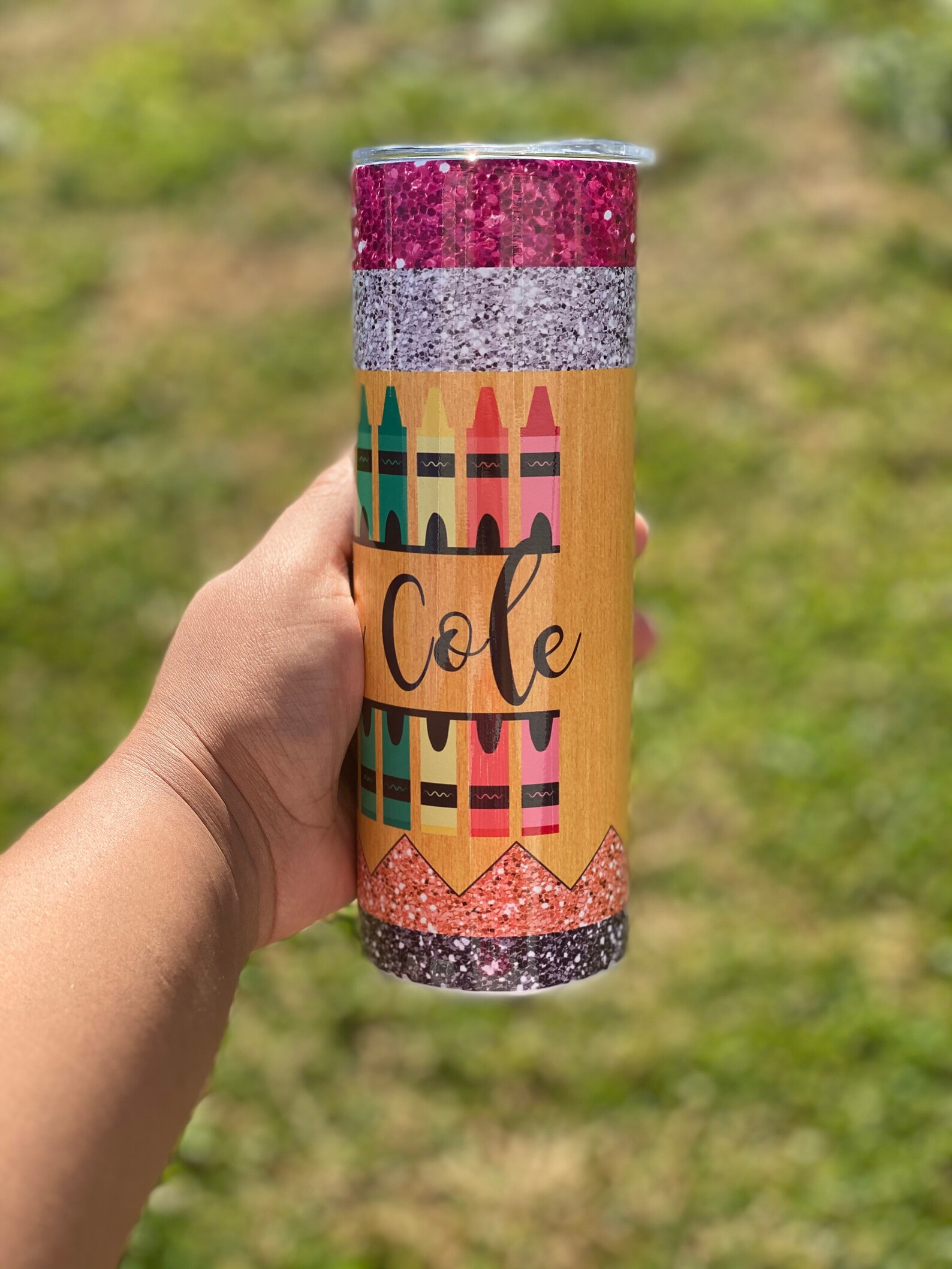 Teacher pencil tumbler Tumbler for teachers Pencil tumbler | Etsy