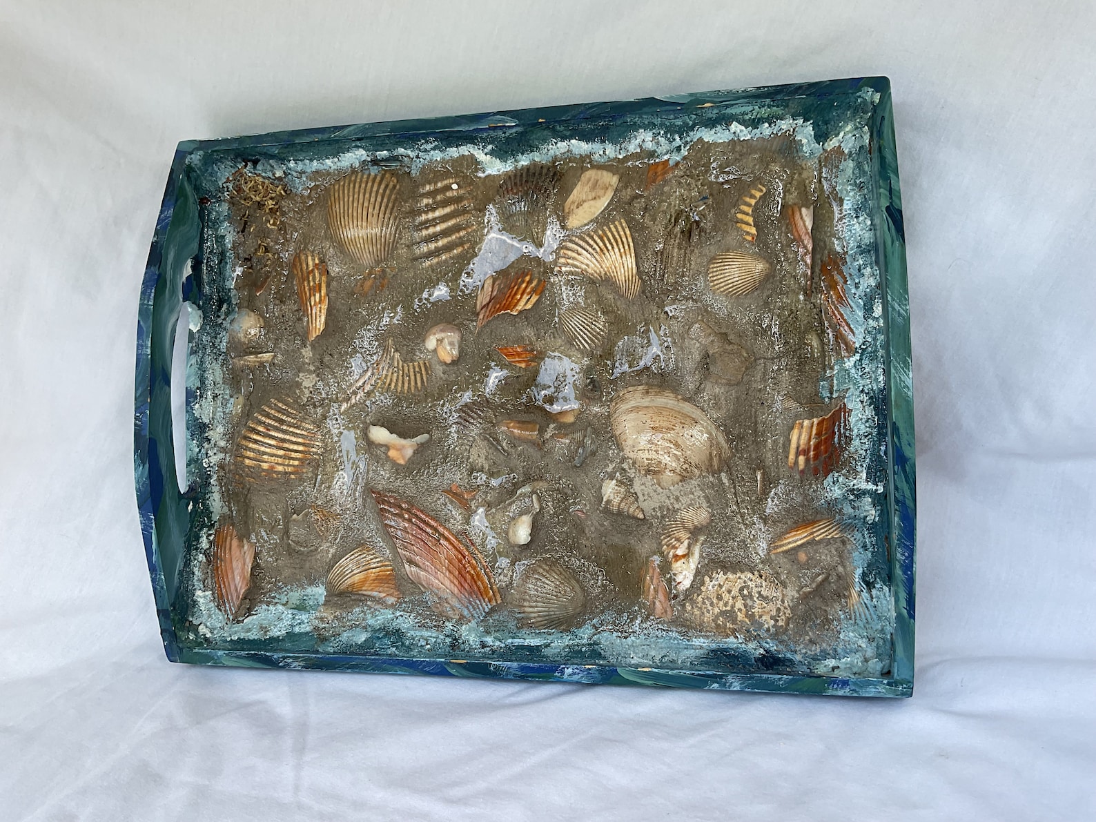 Seashell Tray Mosaic Tray - Etsy