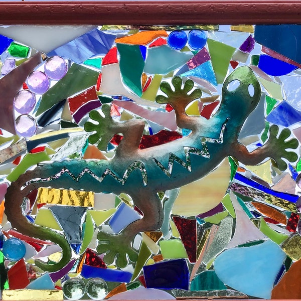 Gecko Stained Glass - Etsy