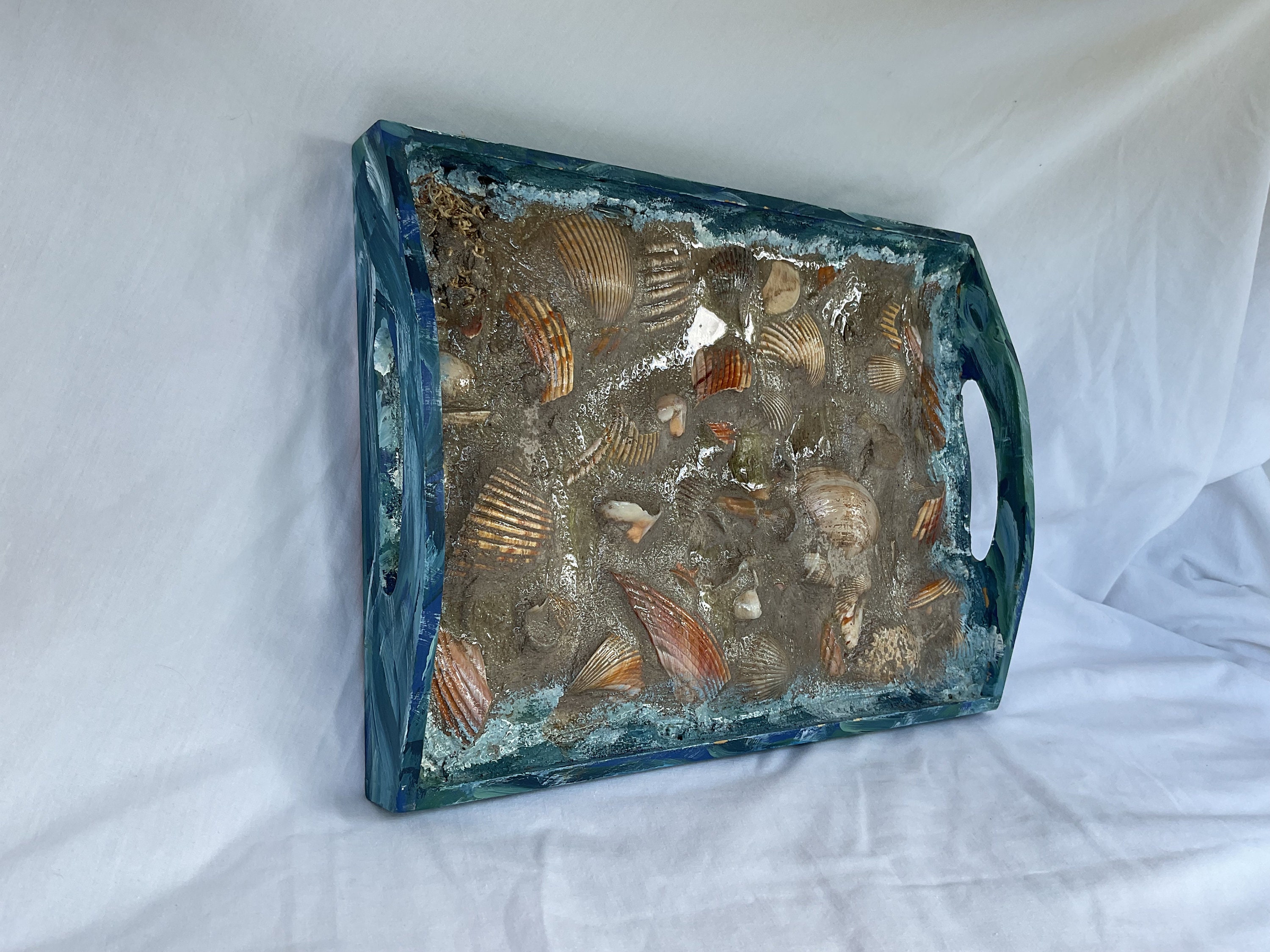 Seashell Tray Mosaic Tray - Etsy