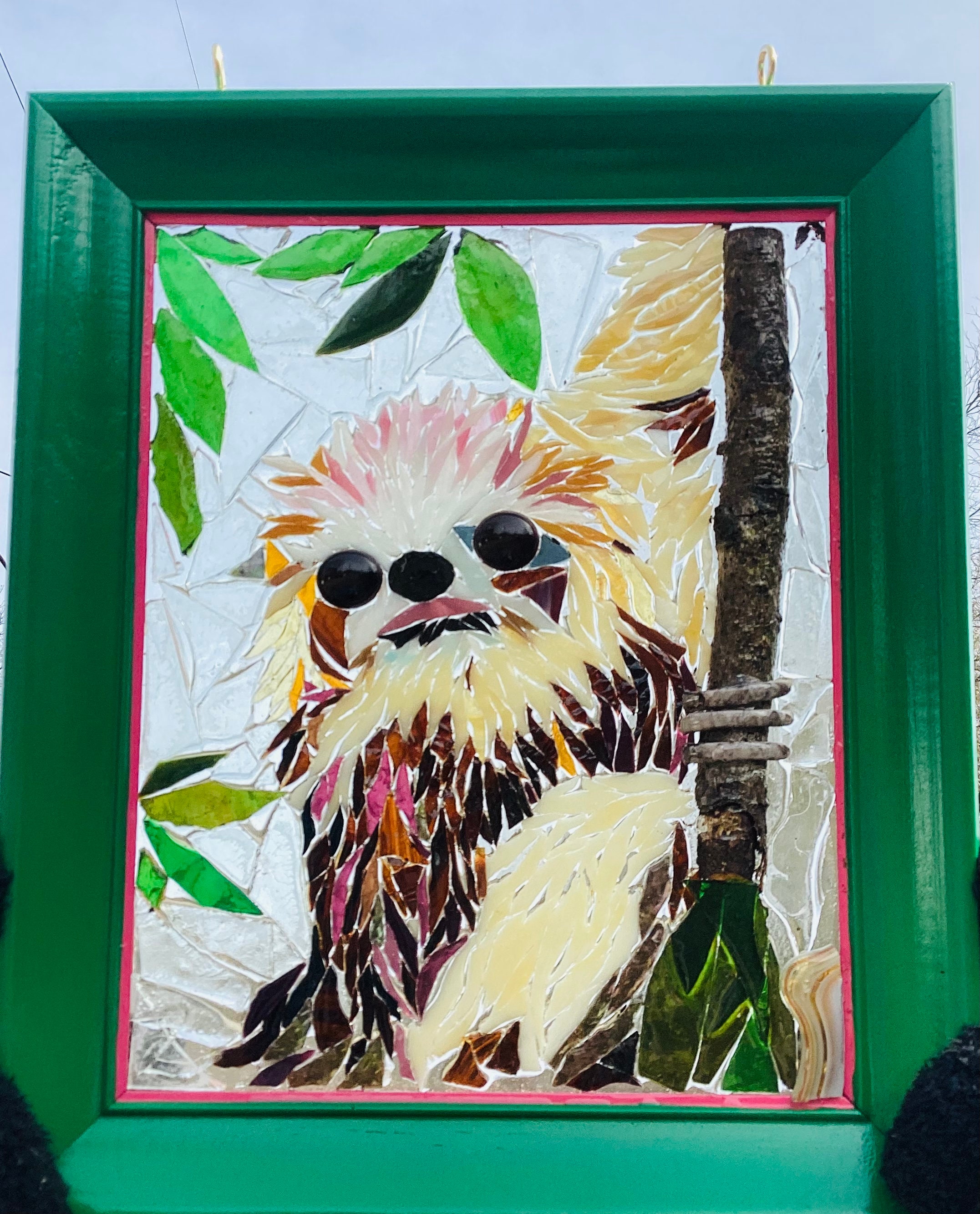 Sloth Stained Glass Mosaic Suncatcher, Sloth Wall Decor - Etsy