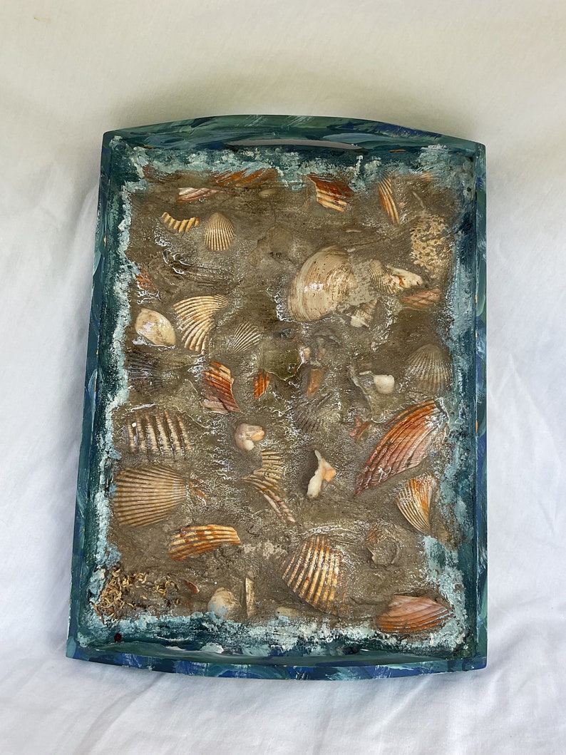 Seashell Tray Mosaic Tray - Etsy