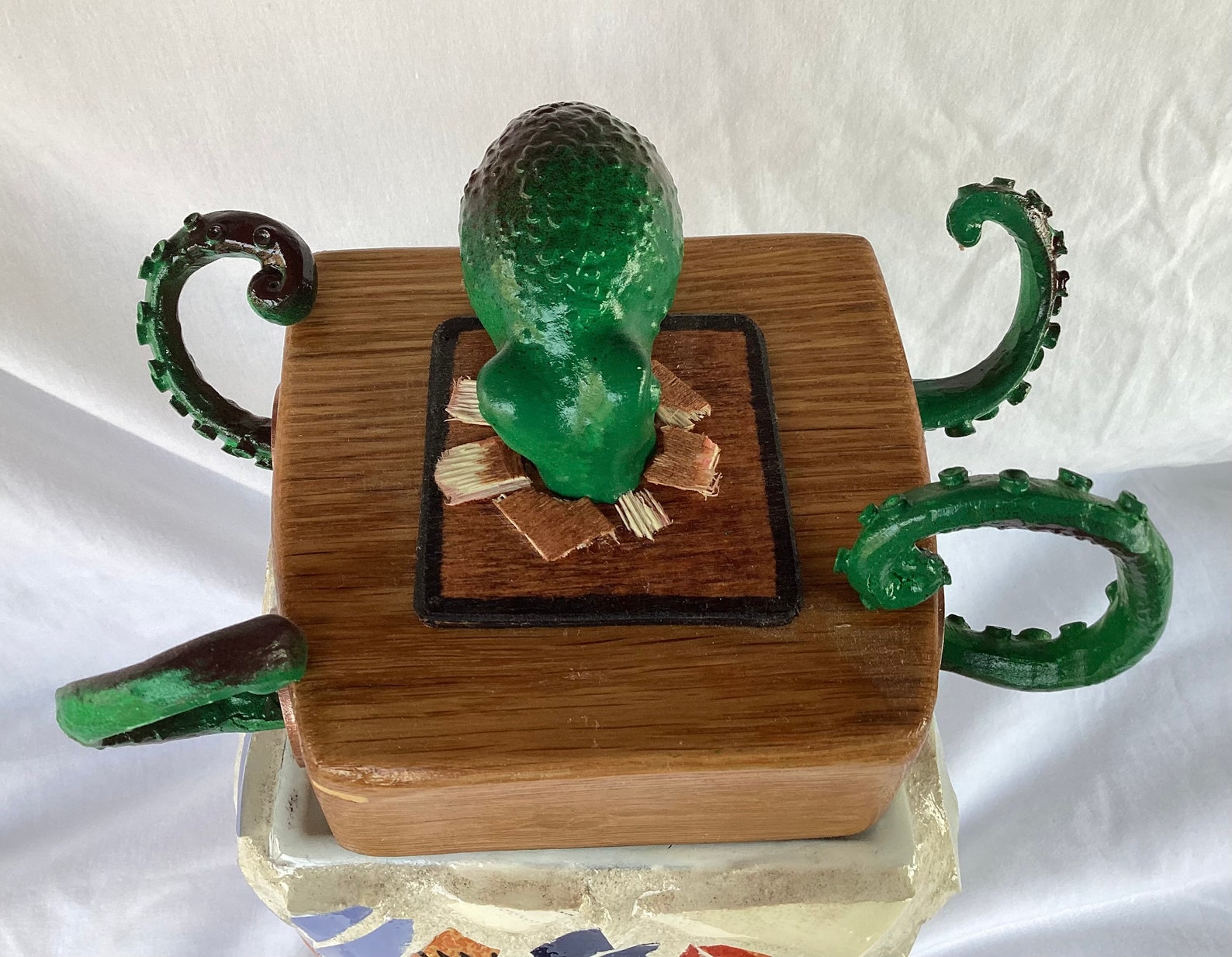 Kracken Urn Mosaic Vase, Octopus, Sailboat, Ocean - Etsy