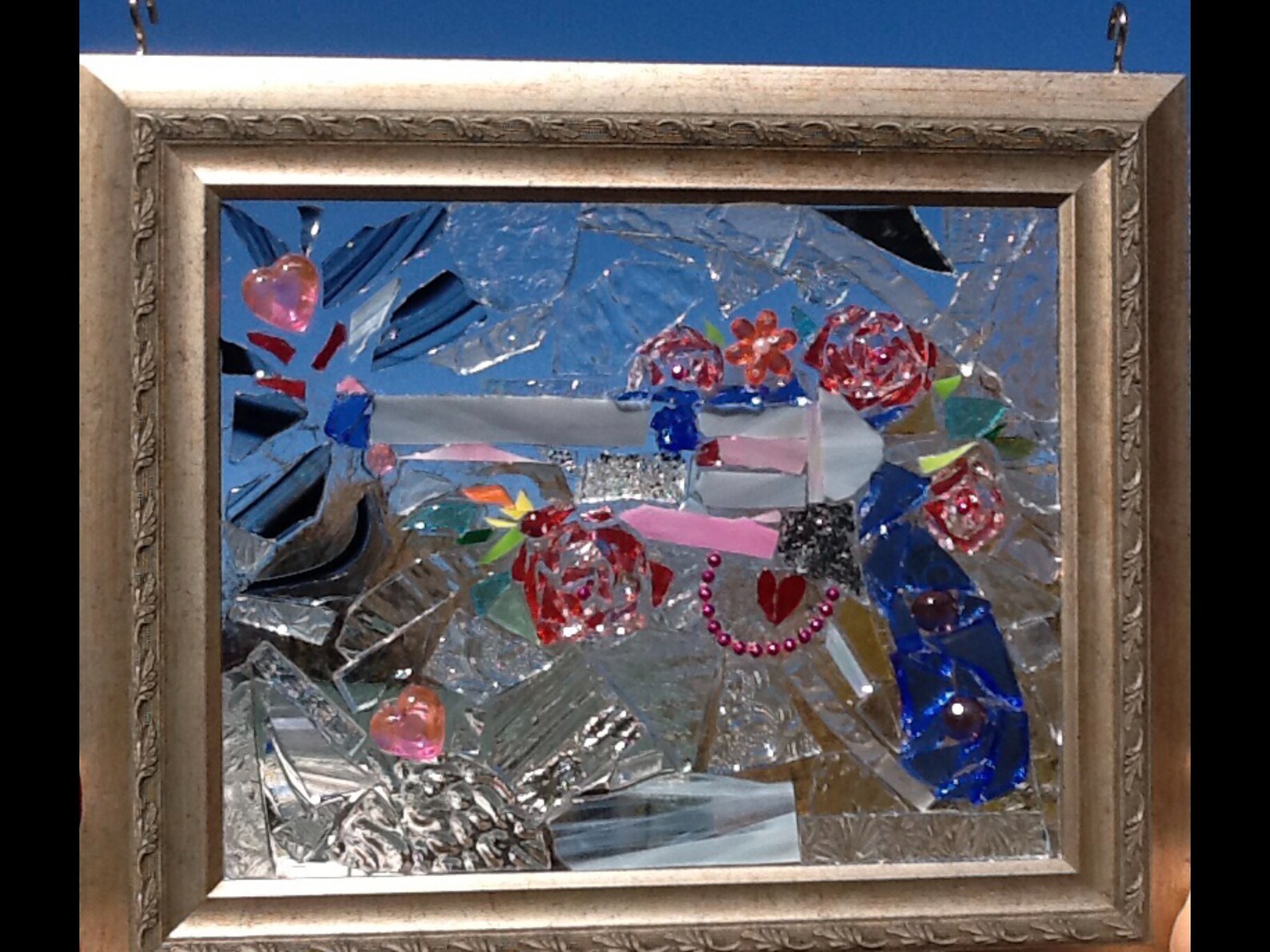 Gun Stained Glass Mosaic Suncatcher Gun Wall Hanging | Etsy