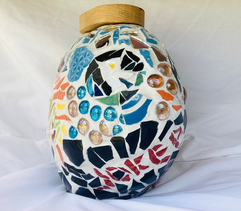 Batman Cremation Urn Mosaic Vase - Etsy