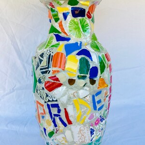 Gay Pride Cremation Urn Mosaic Vase - Etsy
