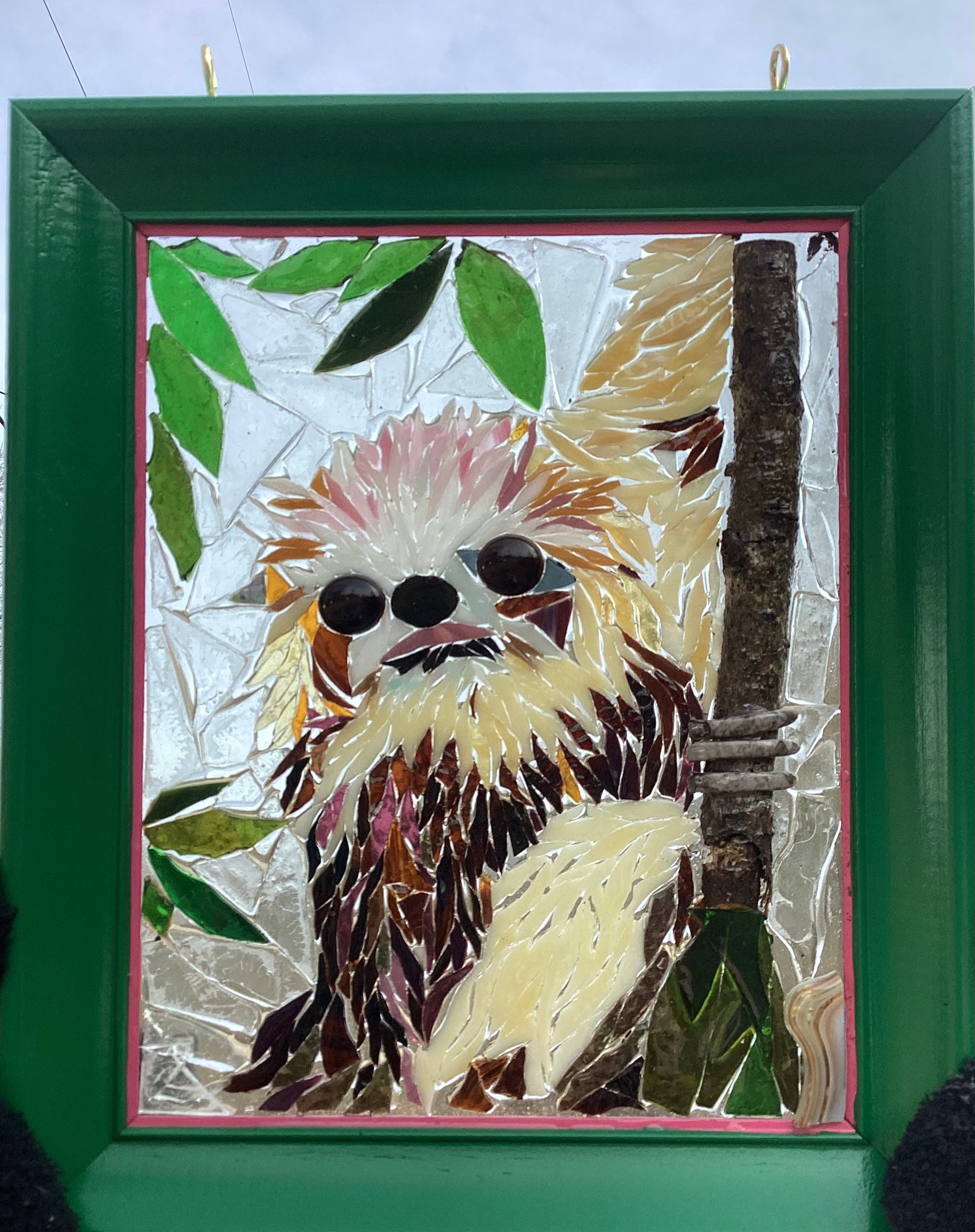 Sloth Stained Glass Mosaic Suncatcher, Sloth Wall Decor - Etsy