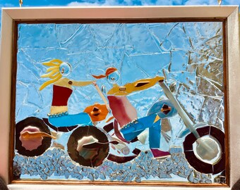 Motorcycle Mosaic - Etsy