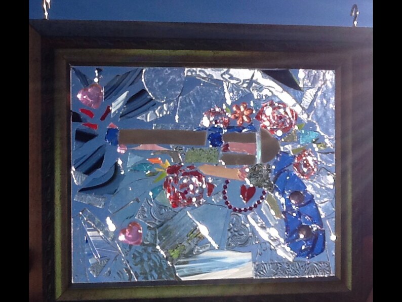 Gun Stained Glass Mosaic Suncatcher Gun Wall Hanging | Etsy