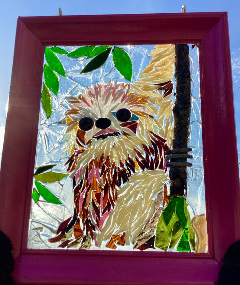 Sloth Stained Glass Mosaic Suncatcher Sloth Wall Decor - Etsy