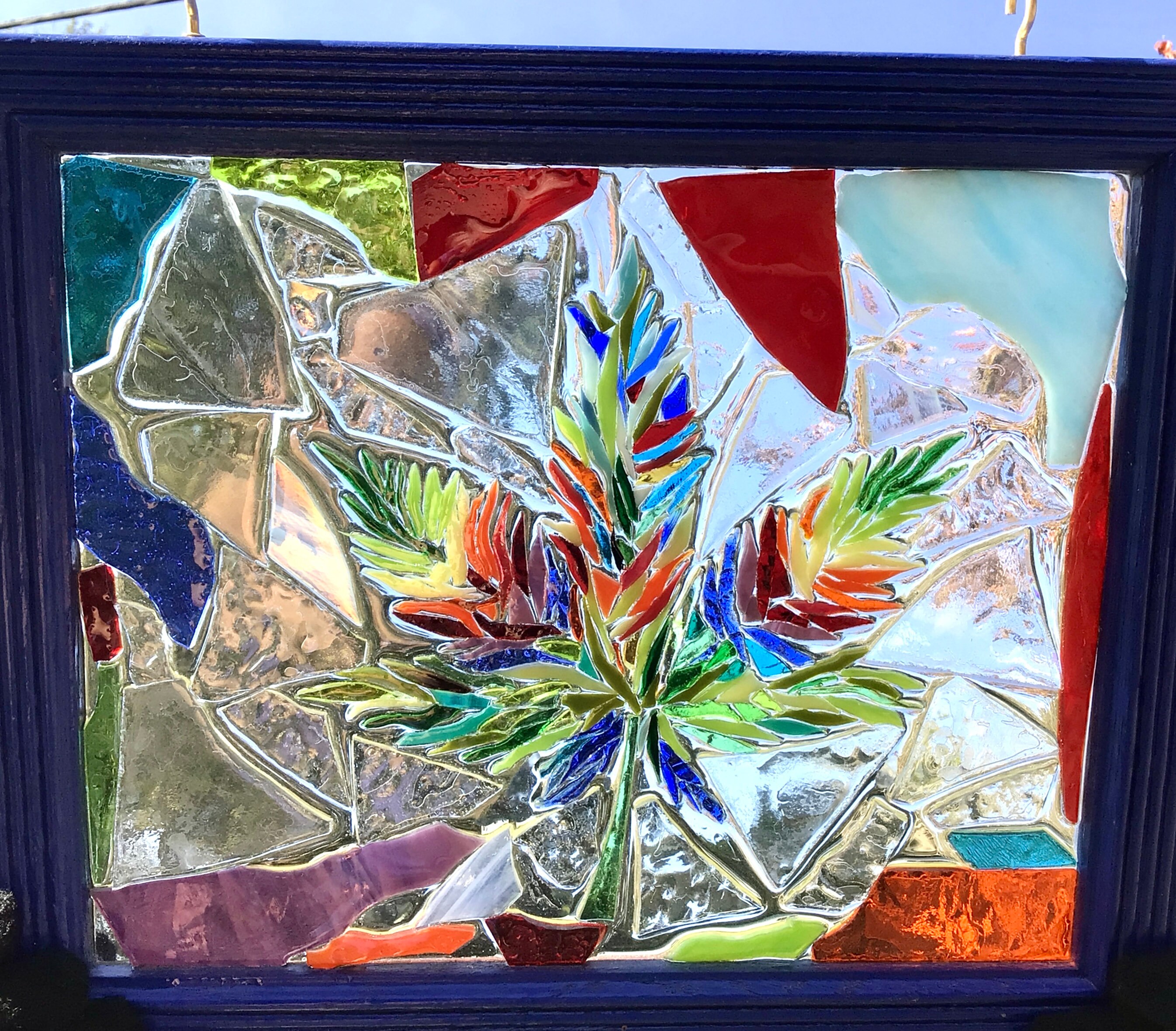 Marijuana Leaf Stained Glass Mosaic Suncatcher - Etsy