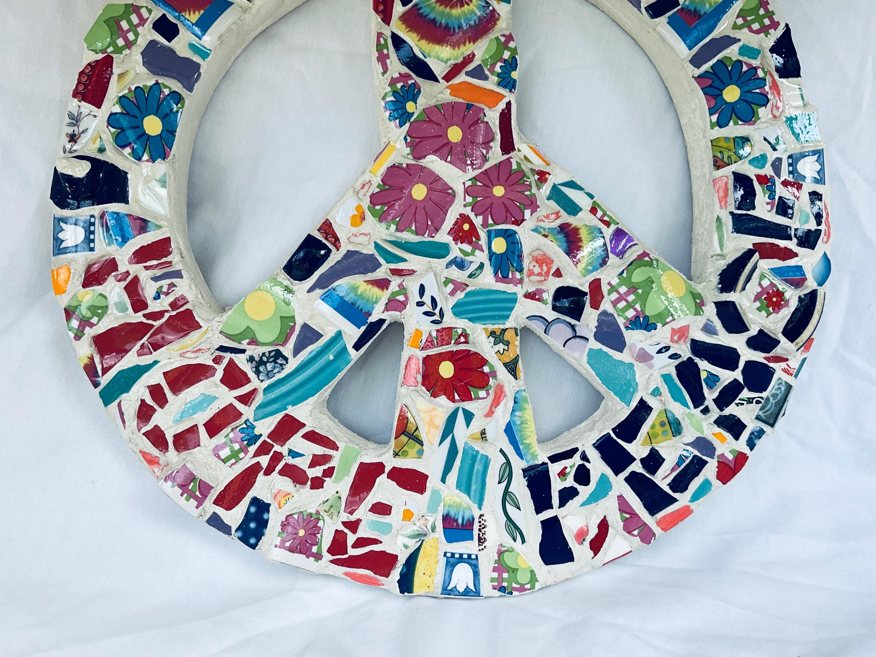 Peace Sign Mosaic Wall Decor, Love, Hope,peace - Etsy