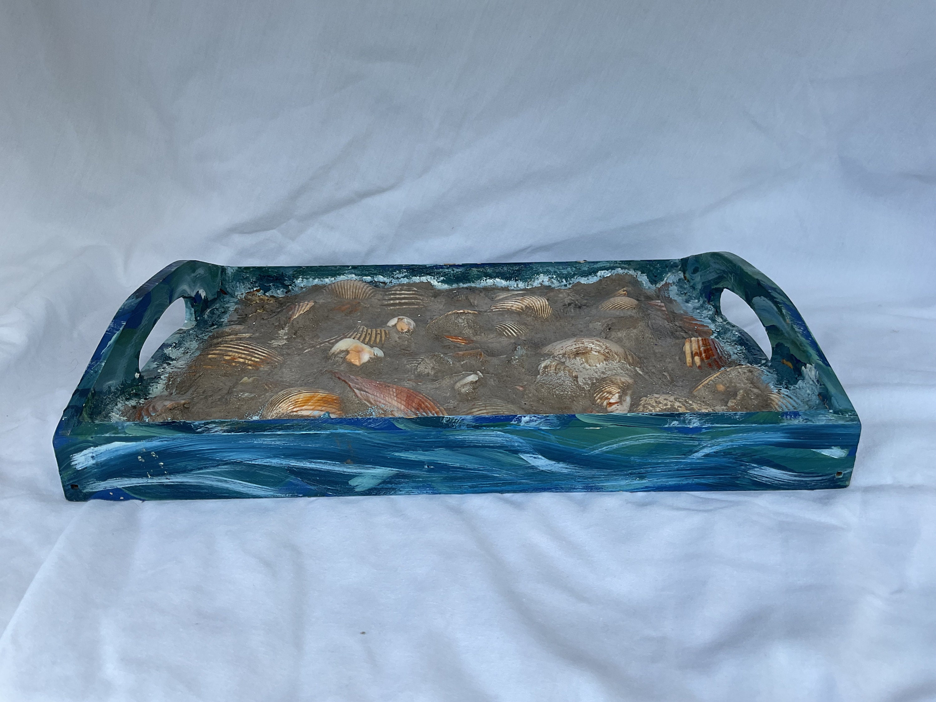 Seashell Tray Mosaic Tray - Etsy