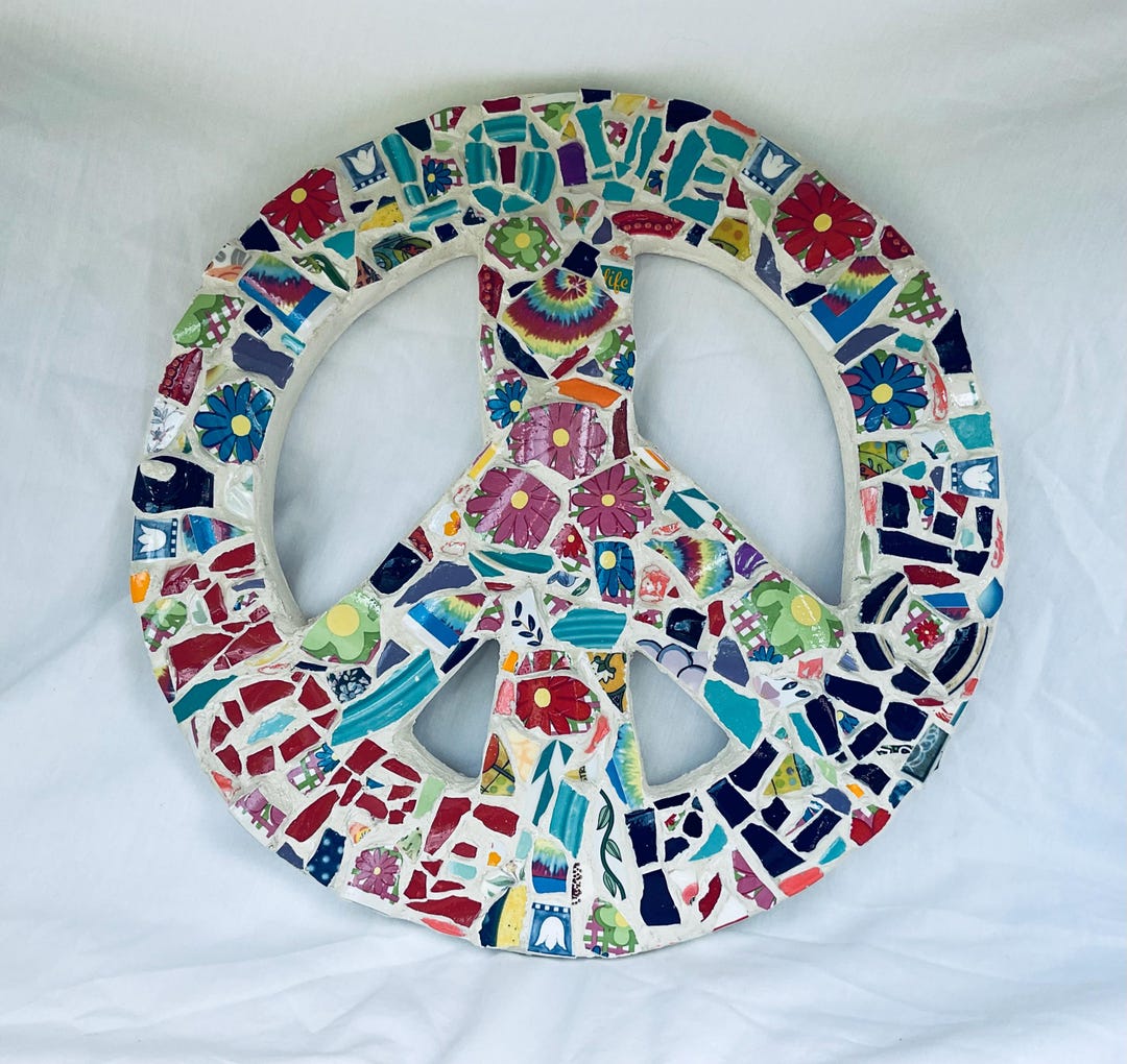 Peace Sign Mosaic Wall Decor, Love, Hope,peace - Etsy