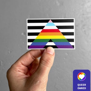 Newest Ally Flag Sticker | LGBTQ+ Progress Ally Flag Pride Sticker ...