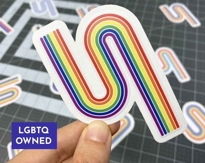 Mountain Pride Sticker, Rainbow Sticker,gay Pride Sticker, Sticker, Gay ...