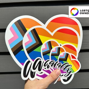 Ally Pride Sticker Door Decal - Pride Window Sticker | LAMINATED | Ally ...