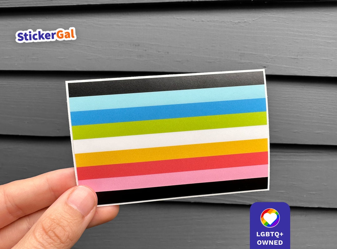 Queer Pride Flag Sticker - Premium UV Laminated Pride Stickers - Queer ...