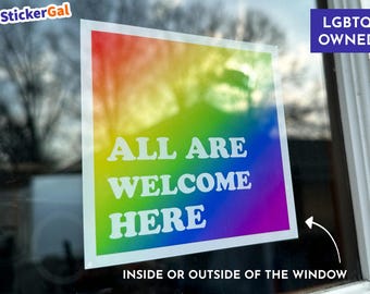 All Are Welcome Here Sticker - Etsy