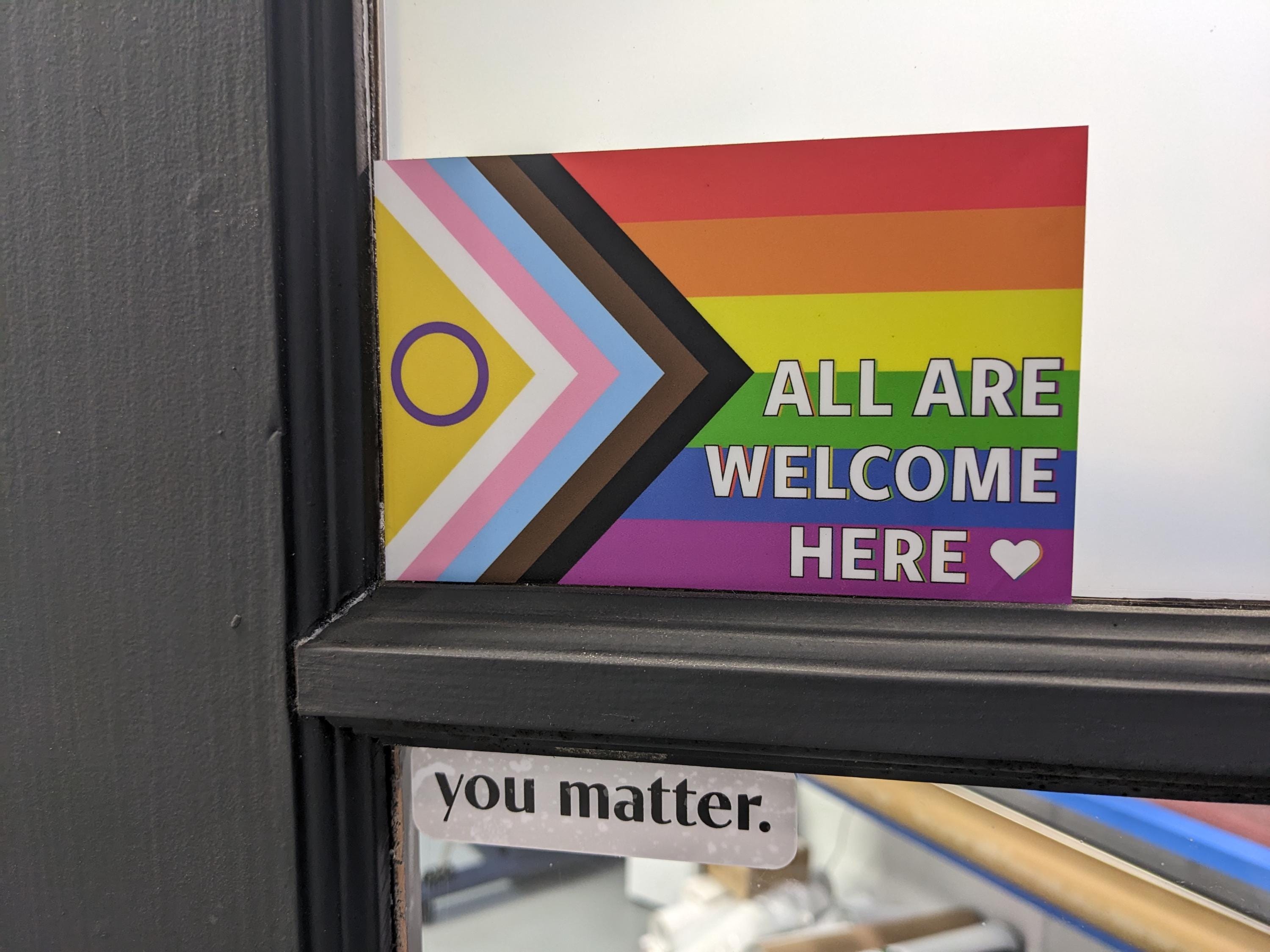 You Matter Safe Space Window Cling | LGBTQ+ Owned - Etsy