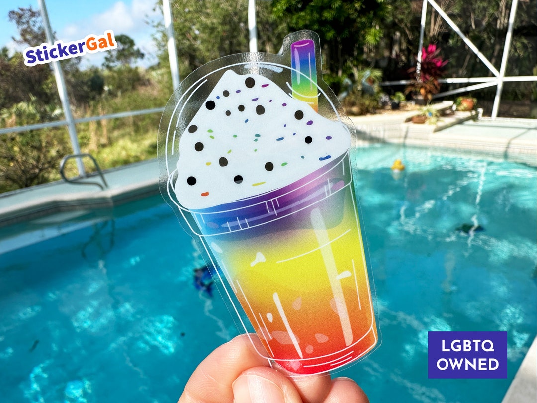 Subtle Pride Stickers - Pride Sticker - Iced Coffee Stickers - Queer ...