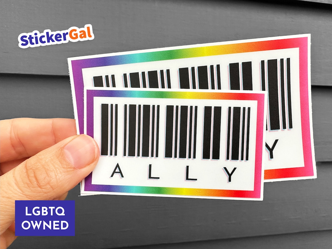 LGBTQ+ Ally Pride Sticker | Weatherproof, Waterproof, Uv-resistant and ...