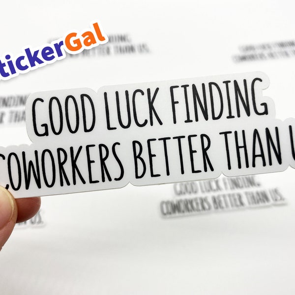 Funny Workplace Sticker - Etsy