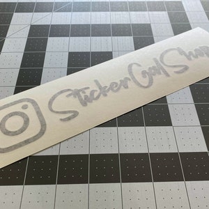 Instagram Car Decal - 10" Wide - Instagram Decal - Instagram Window ...