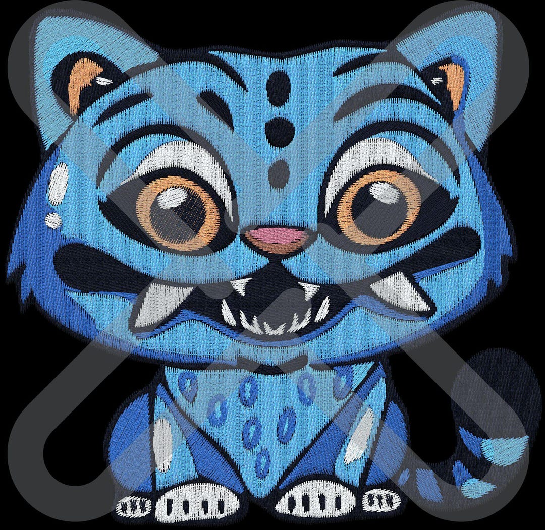K-pop Tiger Embroidery File - Etsy