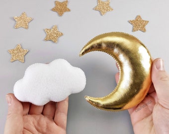 Felt Moon Mobile | Etsy