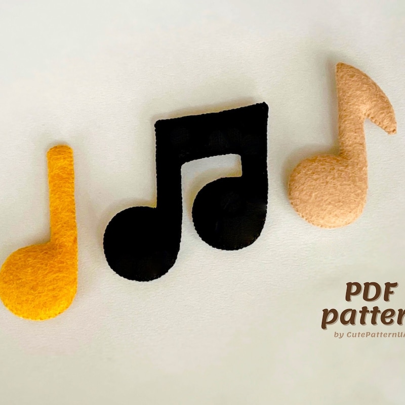 Felt Music Note - Etsy