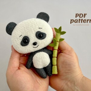 Panda Sewing Pattern Felt PDF and SVG File, Woodland Animals Digital ...