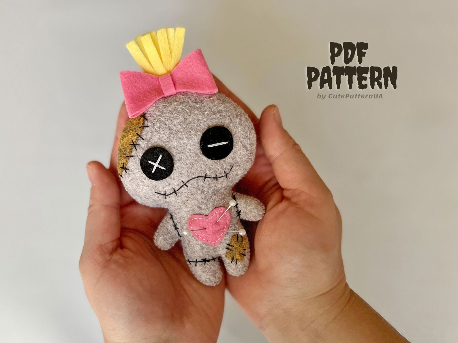 Voodoo Doll Sewing Pattern PDF/ SVG Halloween Creepy Doll - Etsy Canada