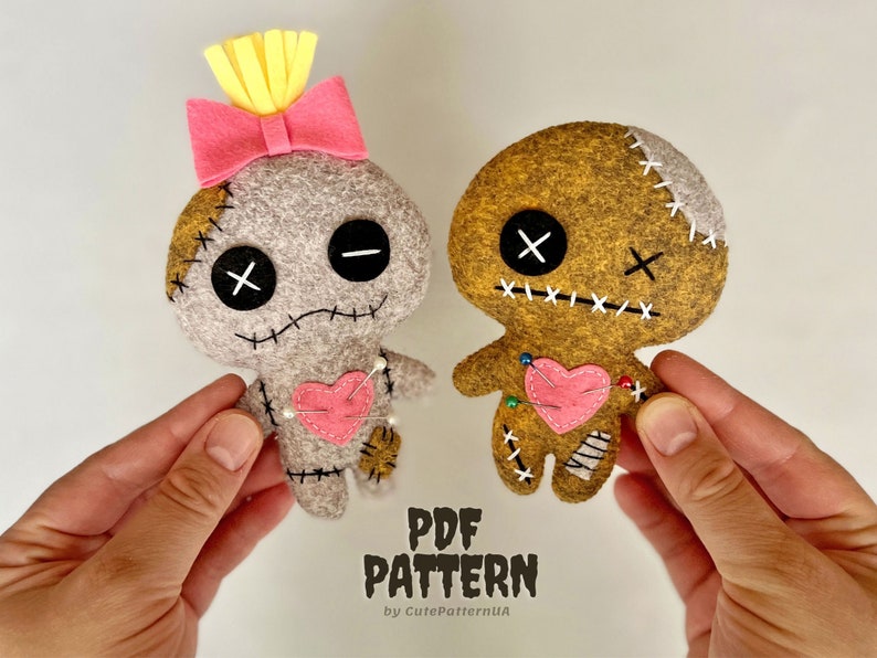 Voodoo Doll Sewing Pattern PDF/ SVG Halloween Creepy Doll - Etsy