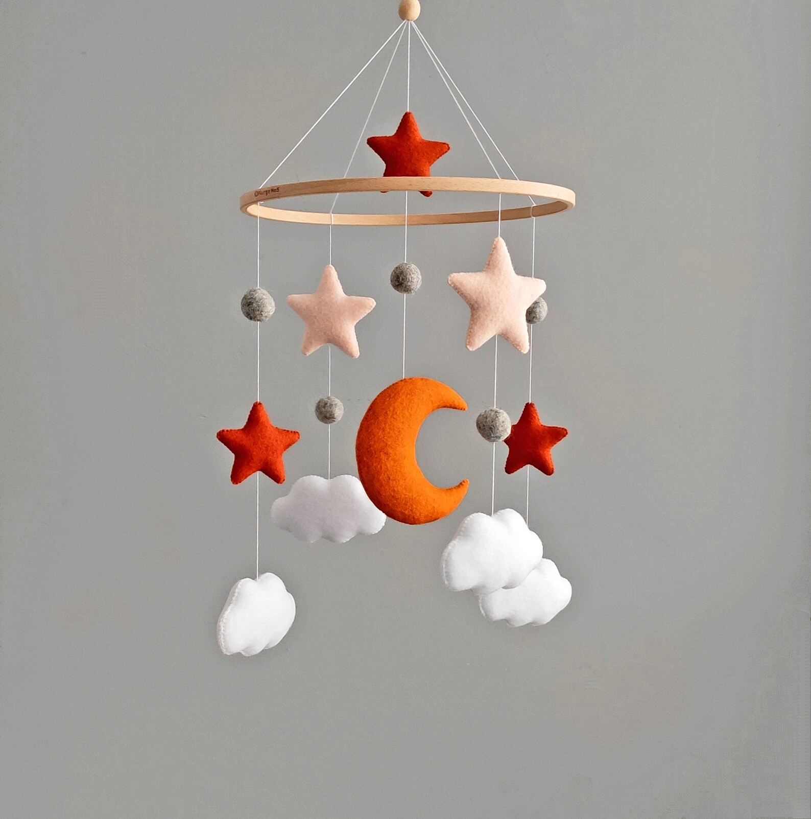 Baby Mobile Sewing Pattern PDF SVG DIY Felt Ornament Moon - Etsy