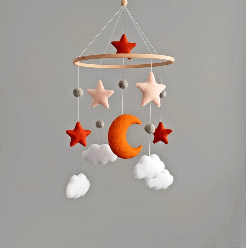 Baby Mobile Sewing Pattern PDF SVG DIY Felt Ornament Moon - Etsy