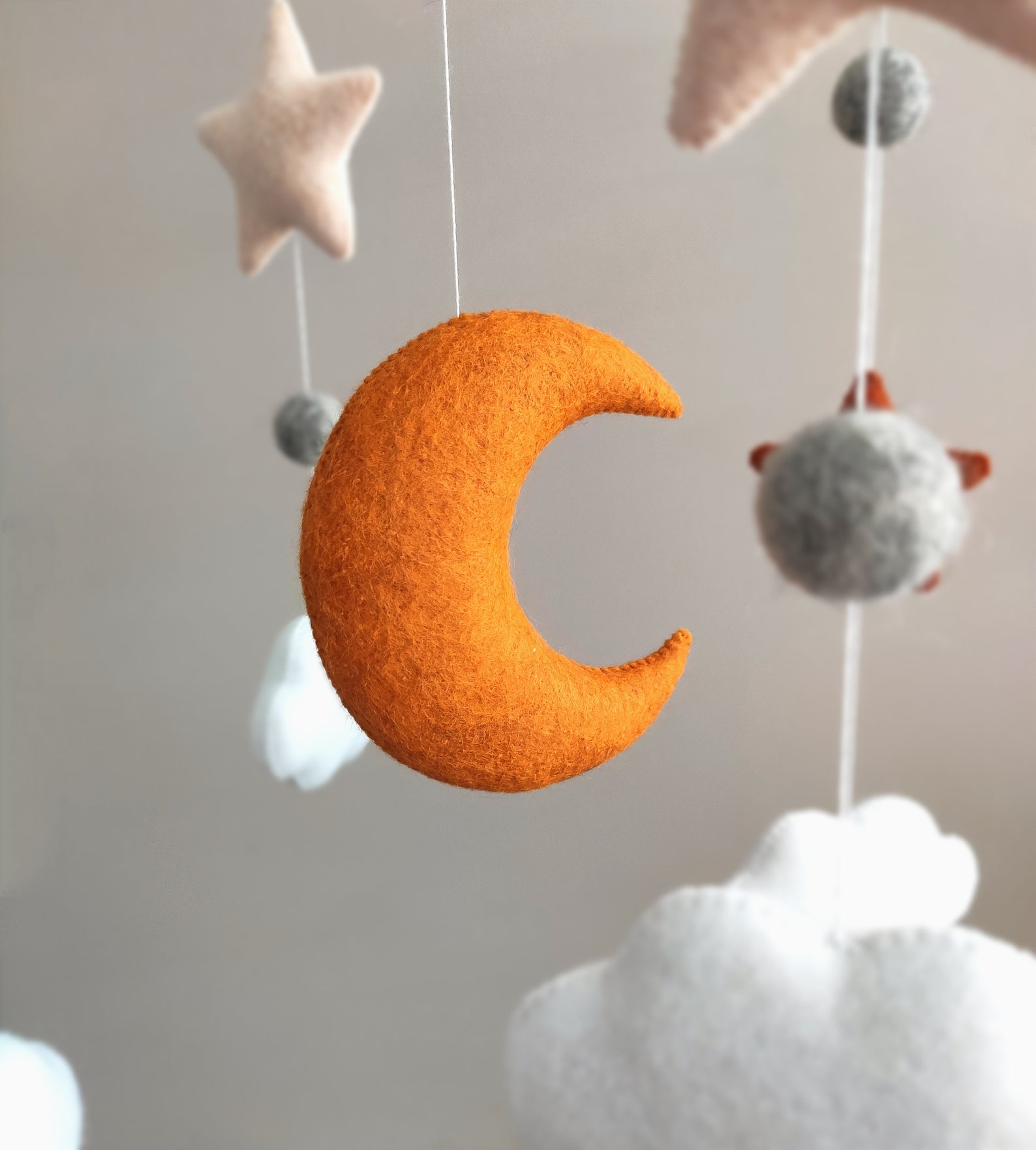 Baby Mobile Sewing Pattern PDF SVG DIY Felt Ornament Moon - Etsy